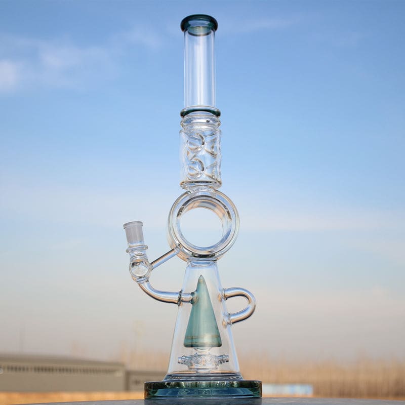 Buy Recycler Style Donut Percolator Glass Water Pipe | Haze Smoke Shop ...