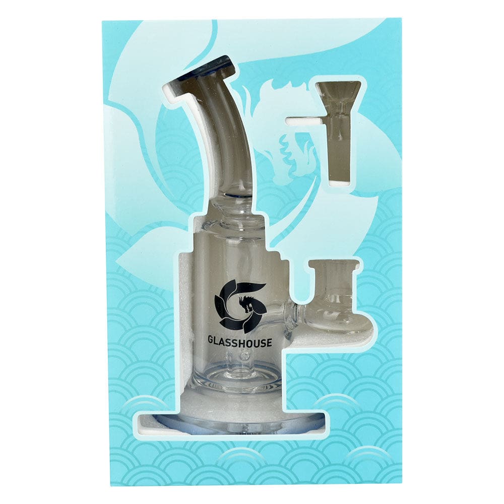 Buy Glass House Bent Neck Glass Water Pipe | Haze Smoke Shop USA 2025