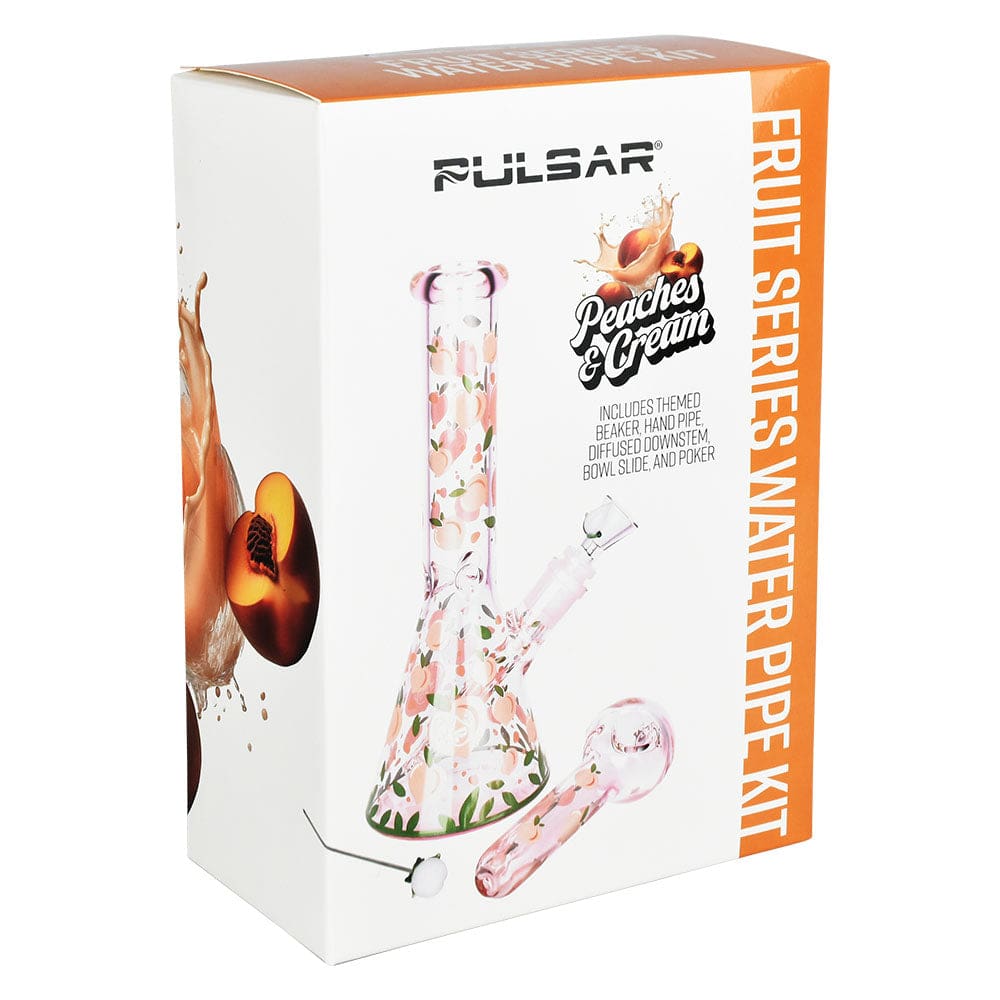 Buy Pulsar Fruit Series Peaches & Cream Herb Pipe Glow Duo | Haze Smoke ...